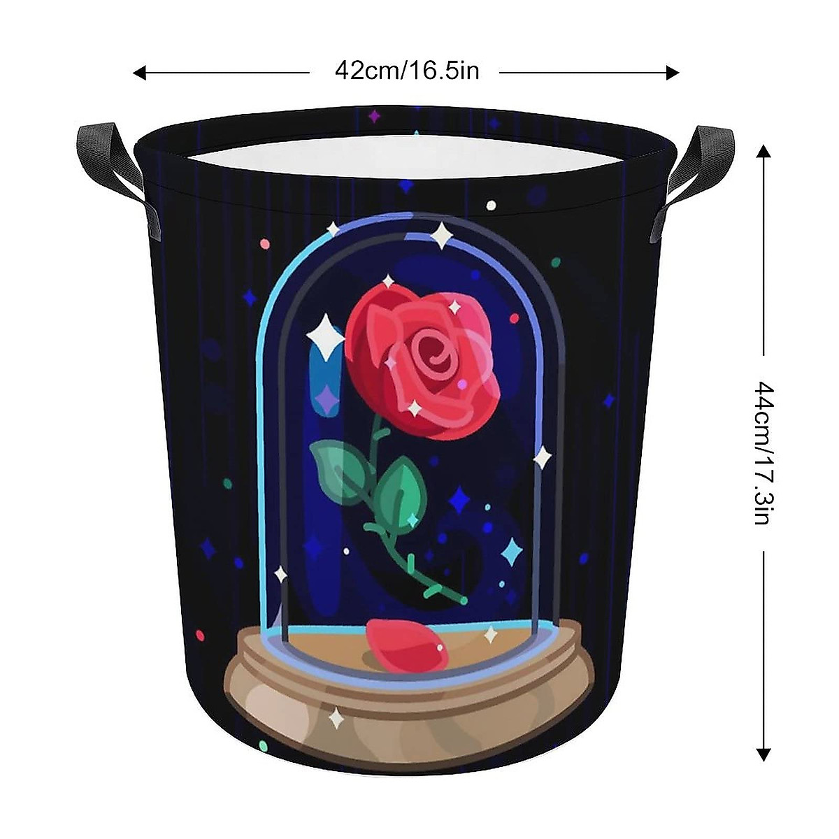 Beauty And Beast Foldable Laundry Basket Hamper Storage Organizer For Clothes Toy Collection