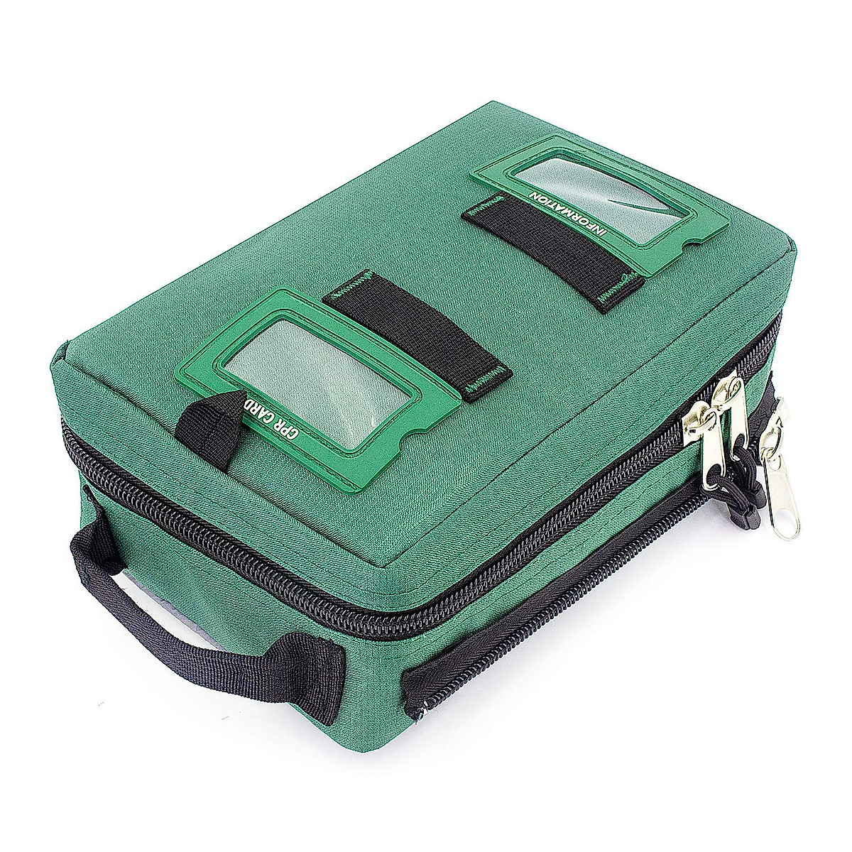 Bearhoho 11''x7'' Big Size Survival First Aid Kit Empty Emergency Trauma Bag Medical Kit with Labeled Compartments for Boat Car Camping Hiking Travel & Backpacking