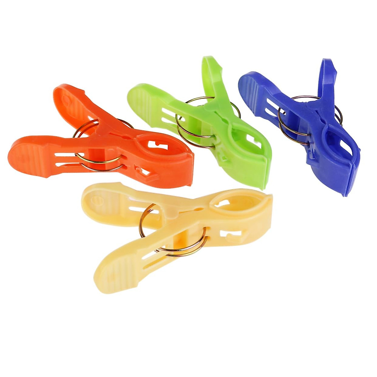 Zerodeko 48 Pcs Mini for Kids Clamp Tarp Clips Rope Clamp Bike Helmet Decorations Beach Tent Clothes Peg Clip Dress Guard Bike Cord Grip Tent Snaps Clothespin Camping