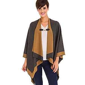 Clip Holder Buckle Clasp Pin for Poncho Cape Cardigan Wrap Shawl Accessories (PHC01-11)