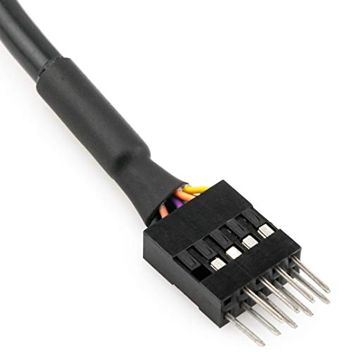 CRJ 9-Pin USB IDC Dupont Male Header to Single USB 2.0 Type A Male Cable