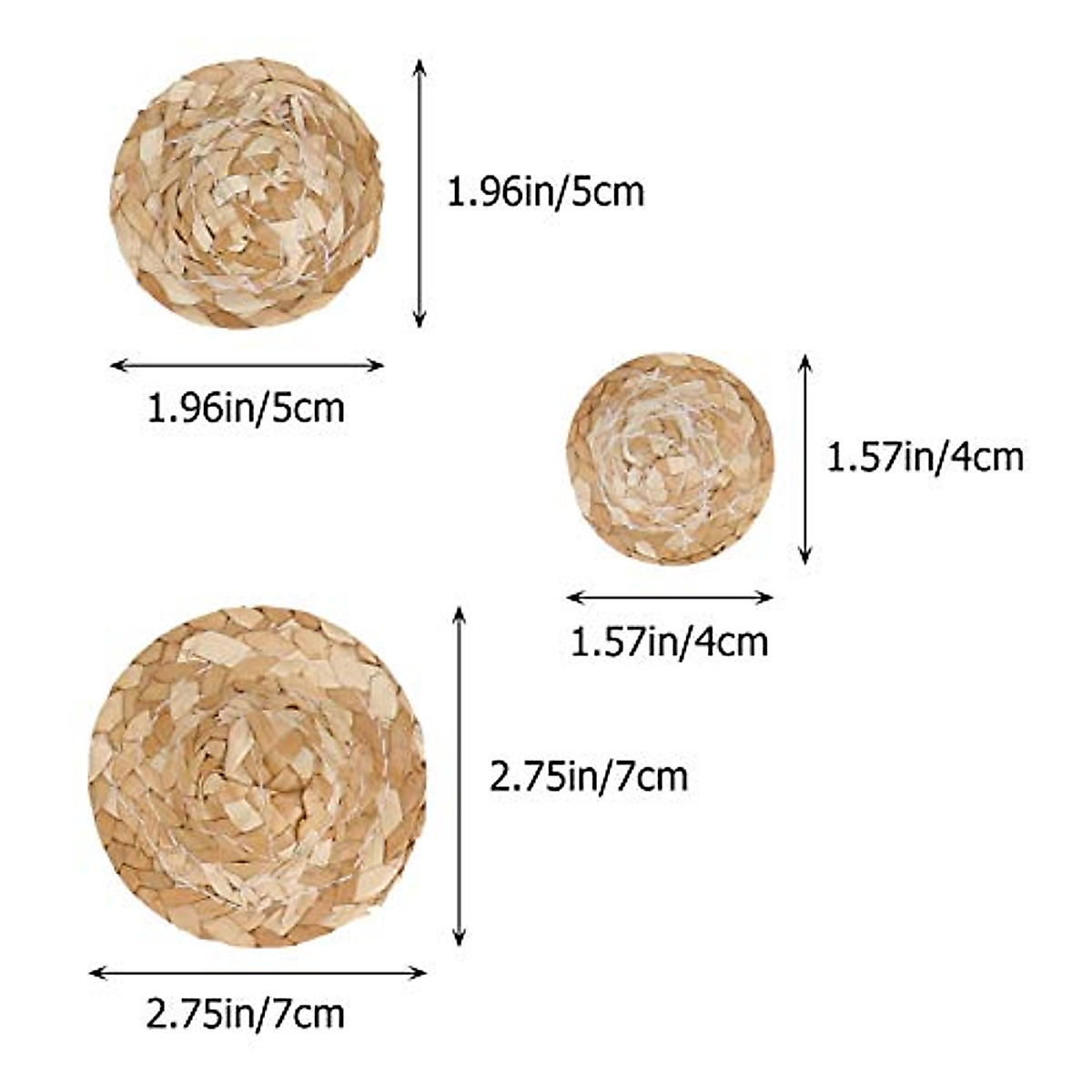 balacoo 6pcs Parrot Birds Straw Woven Hat Funny Mini Size Bamboo Hat Cockatiel Parakeets Canary Conure Party Head Wear for Parrot Parakeet Bearded Dragons