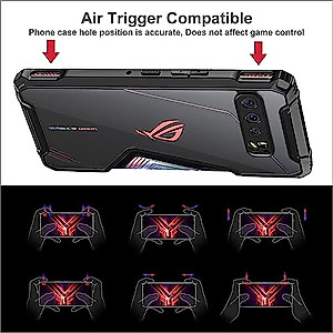 Fanbiya Case for ASUS ROG Phone 3, Cellphone Radiator Compatible, Heat Dissipation Magnetic Back, Ultra Clear Shockproof Case with Tempered Glass (ROG 3, Clear)