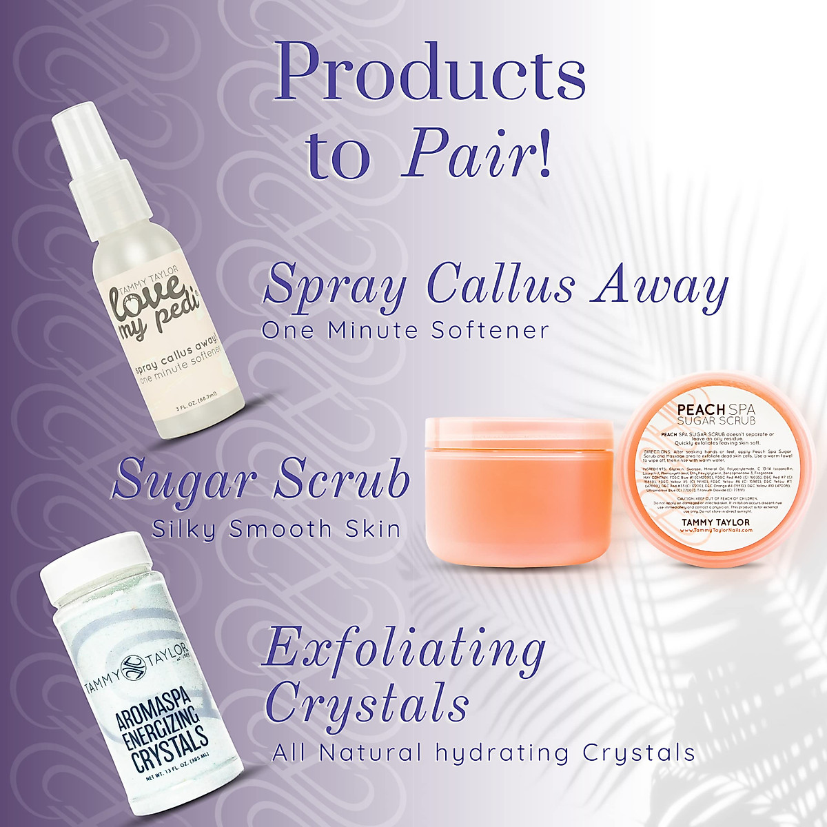 Tammy Taylor Foot File Callus Remover for Soft Feet | Purple Terminator Large Foot Scrubber & Dead Skin Remover | in Shower Foot Buffer for Wet and Dry Skin | Pedicure Foot Rasp for Cracked Heels