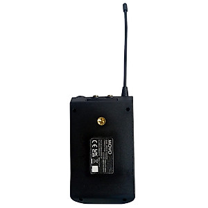 Movo WMX-20 48-Channel UHF Wireless Lavalier Microphone System with 1 Receiver, 1 Transmitter, and 1 Lapel Microphone Compatible with DSLR Cameras (330' ft Audio Range)