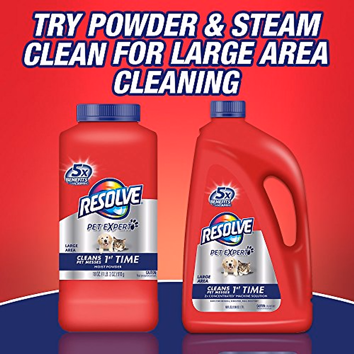 Resolve Pet High Traffic Carpet Foam, Cleans Freshens Softens & Removes Stains, 22 Fl Oz (Pack of 4)