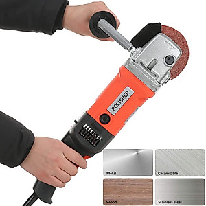 GUIYING ZHANG 1400W Metal Burnishing Polishing Machine,tainless Steel Polisher Handheld Sander Polisher Wheel,3 Polishing Wheels 110V