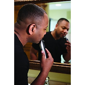 Andis Men 22725 VersaTrim Corded/Cordless Hair & Beard Trimmer Kit - Carbon Steel T-Blade for Close Cutting with Rechargeable Powerful Lithium-Ion Battery – Set of 14-Pieces, Silver