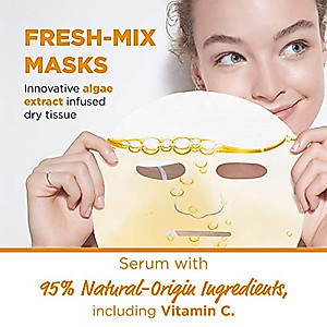 Garnier SkinActive Glow Boost Fresh-Mix Sheet Mask with Vitamin C, for all skin types, 1 count