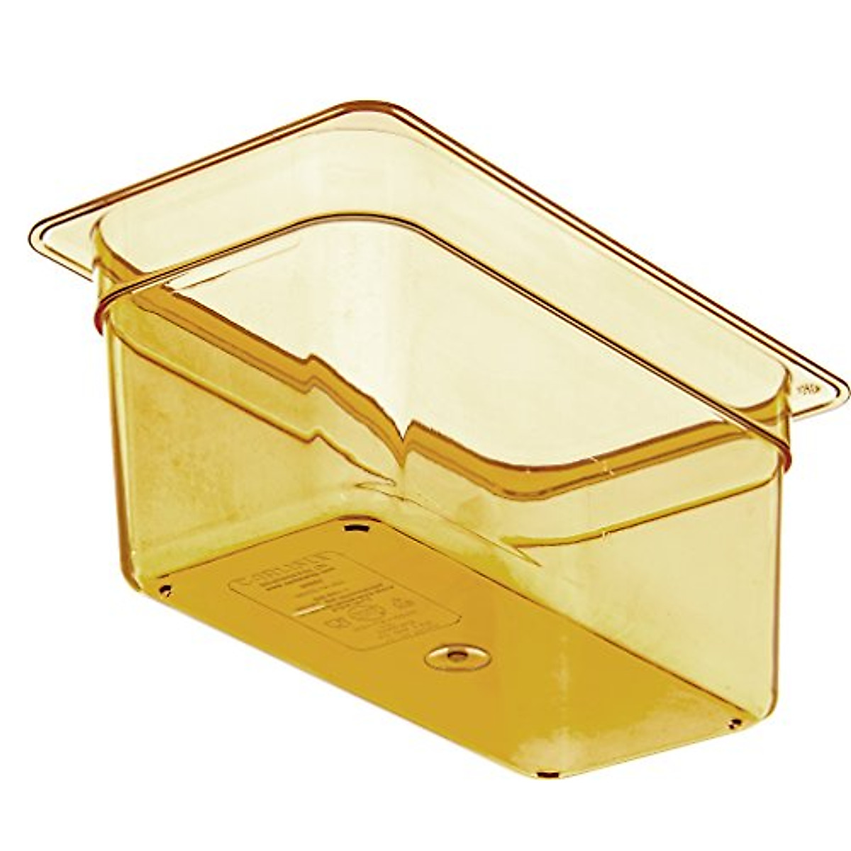 Carlisle FoodService Products 3086213 StorPlus High-Heat Third-Size Food Pan, 5.7 qt. Capacity, 12-3/4 x 7 x 6", Amber (Case of 6)