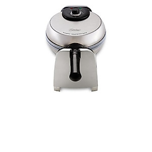 Oster Titanium Infused DuraCeramic Flip Waffle Maker, Stainless Steel (CKSTWFBF22-TECO)