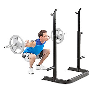 Marcy Adjustable Olympic Weight Bench with Leg Developer and Squat Rack MD-879 black 8.25 x 22.25 x 51.25"