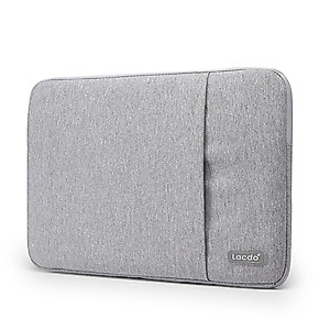 Lacdo Laptop Sleeve Case for 14 inch New MacBook Pro M4/M3/M2/M1 Chips Pro Max A3112 A3401 A3185 A2918 A2992 A2779 2024-2021, 13.8" Surface Laptop 7th, 13.5" Surface Laptop 6 5 4 3 Computer Bag, Grey