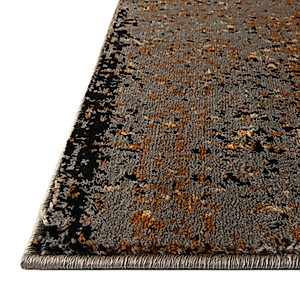 Unique Loom Barista Collection Area Rug - Excelsa (7' 10" Square, Beige/ Brown)