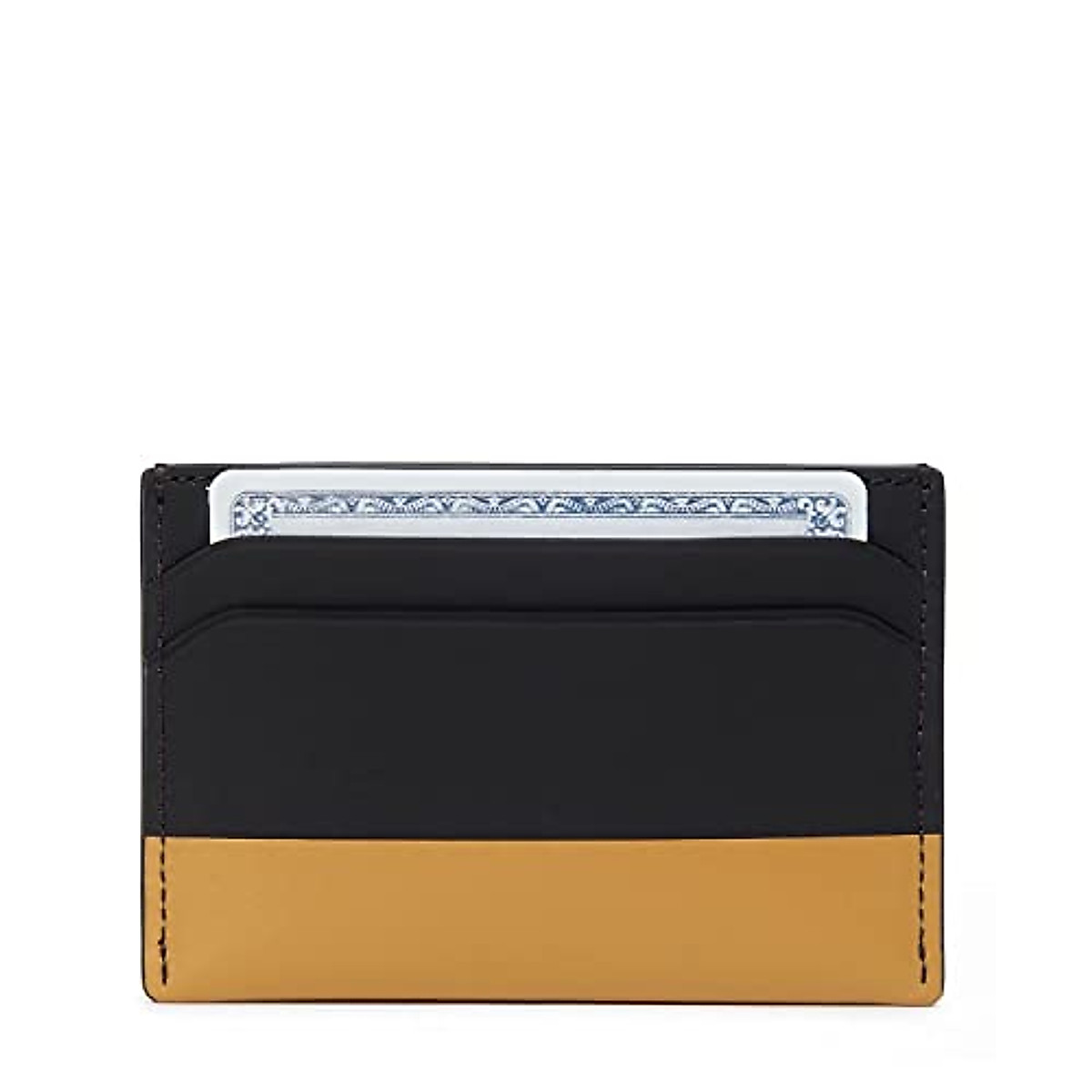 TUMI - Nassau Slim Card Case Wallet for Men - Black/Golden