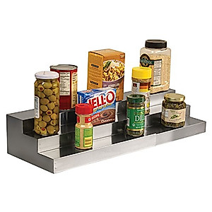 Dial Industries S1704 3 Tier Expand-A-Shelf, Stainless Steel