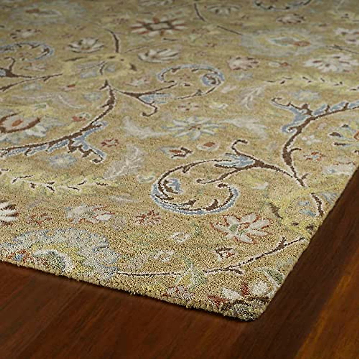 Kaleen Helena Collection Hand Tufted Area Rug, 5' x 7'9", Gold