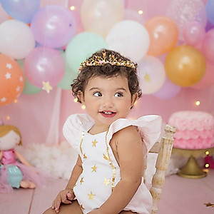 NODG Gold Tiaras for Women Bride Rhinestones Crowns for Women Gold Headbands for Women Crystal Pearl Bridal Tiaras and Crowns for Wedding Birthday Party Prom