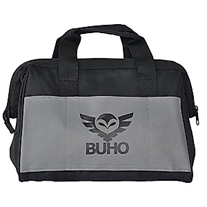 Ryobi Cordless 1/2 inch Drill Driver with (2) 18-Volt Batteries, Charger, 20 Piece Multipurpose Drill Bit Set and Buho Tool Bag