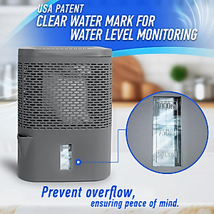 Moisture Absorber 40oz, Reusable Humidity Absorber Attracts Extra Moisture & Odor Eliminator, Portable Small Dehumidifier for Basement/Bathroom/Closet/Car, No Electricity Needed