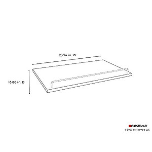 ClosetMaid SuiteSymphony Starter Tower Kit, 25" Angled Shoe Shelf, Espresso