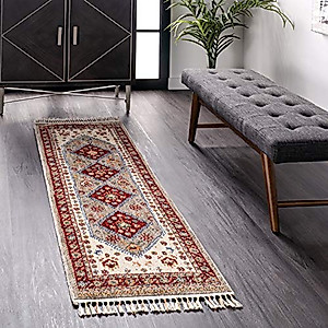 nuLOOM Romee Medallion Tasseled Area Rug, 3' x 5', Beige