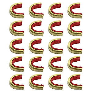 E-outstanding Nock Point 20PCS Archery String Nocking Points Bow String Buckle Clips Cam String Nocks for Compound and Recurve Bow Red Archery Nocking Point