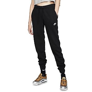 Nike Women's NSW Regular Pant Varsity, Black/Black/White, X-Large
