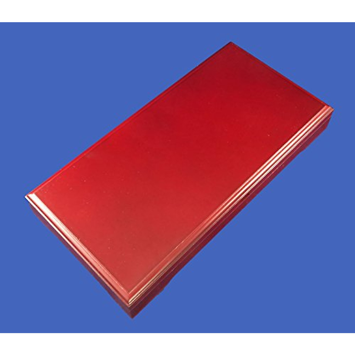 Wood Display Box for 6 Large Coin Capsules/Challenge Coin Mahogany Finish