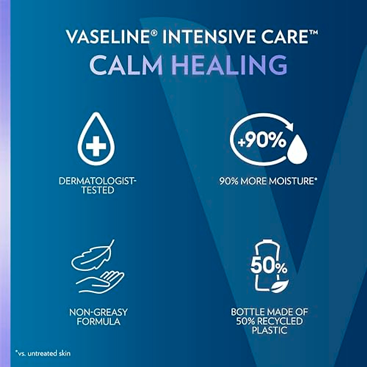 Vaseline Intensive Care Calm Healing Body Lotion 3 count for Dry Skin Made with Ultra-Hydrating Lipids and Lavender Extract to Heal and Restore Dry Skin 20.3 oz