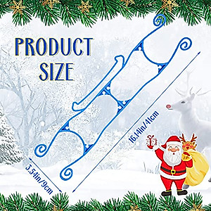 Vicenpal Christmas Lights Storage Holder, Holiday All-purpose Light Cord Wind up Organizer for String Lights, Extension Cords, Magnet Fishing Rope (Blue, Set of 6)