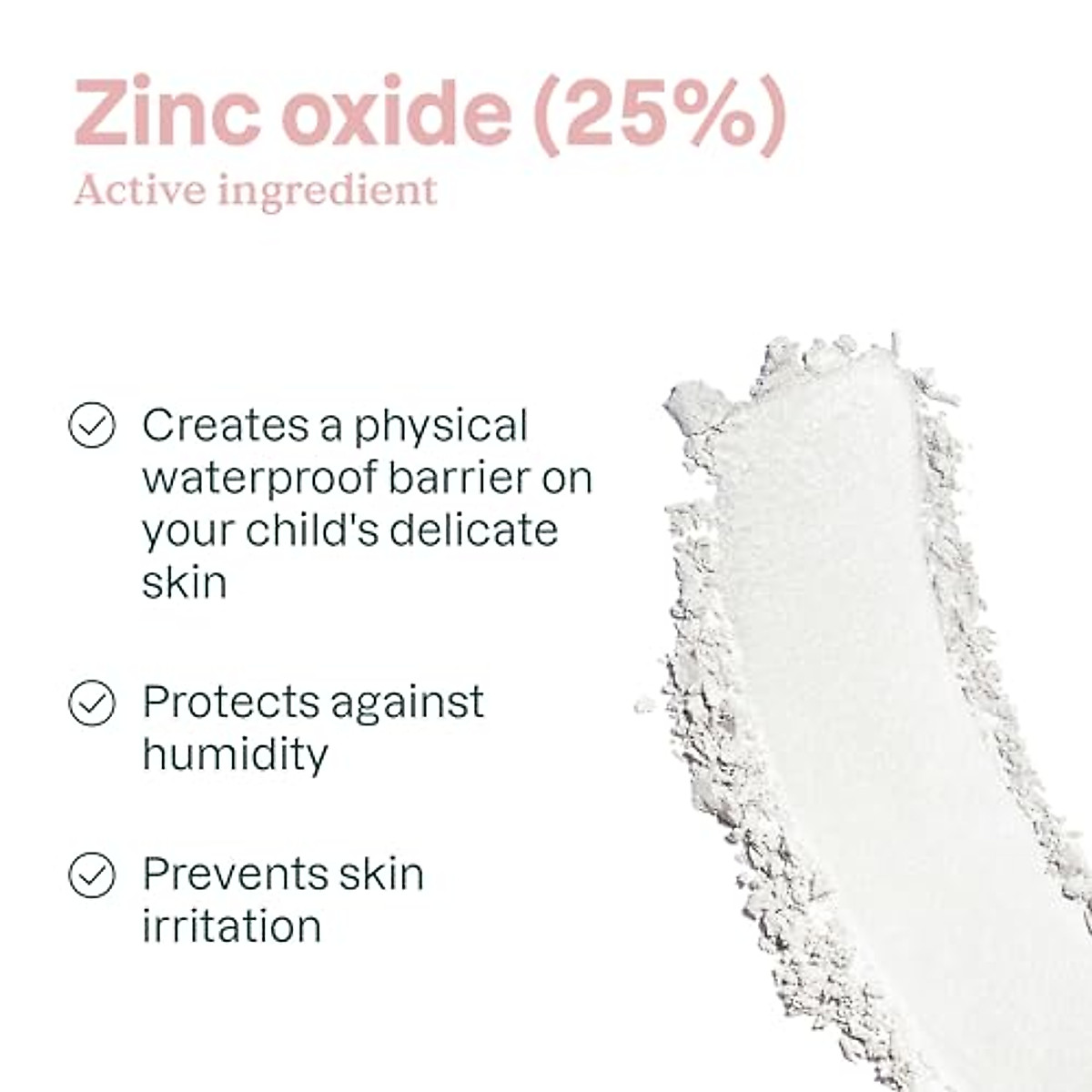 ATTITUDE Diaper Cream with Zinc & Oatmeal for Baby with Sensitive Skin, Plant and Mineral Based, Dermatologically Tested, Vegan, Unscented, 2.6 Oz