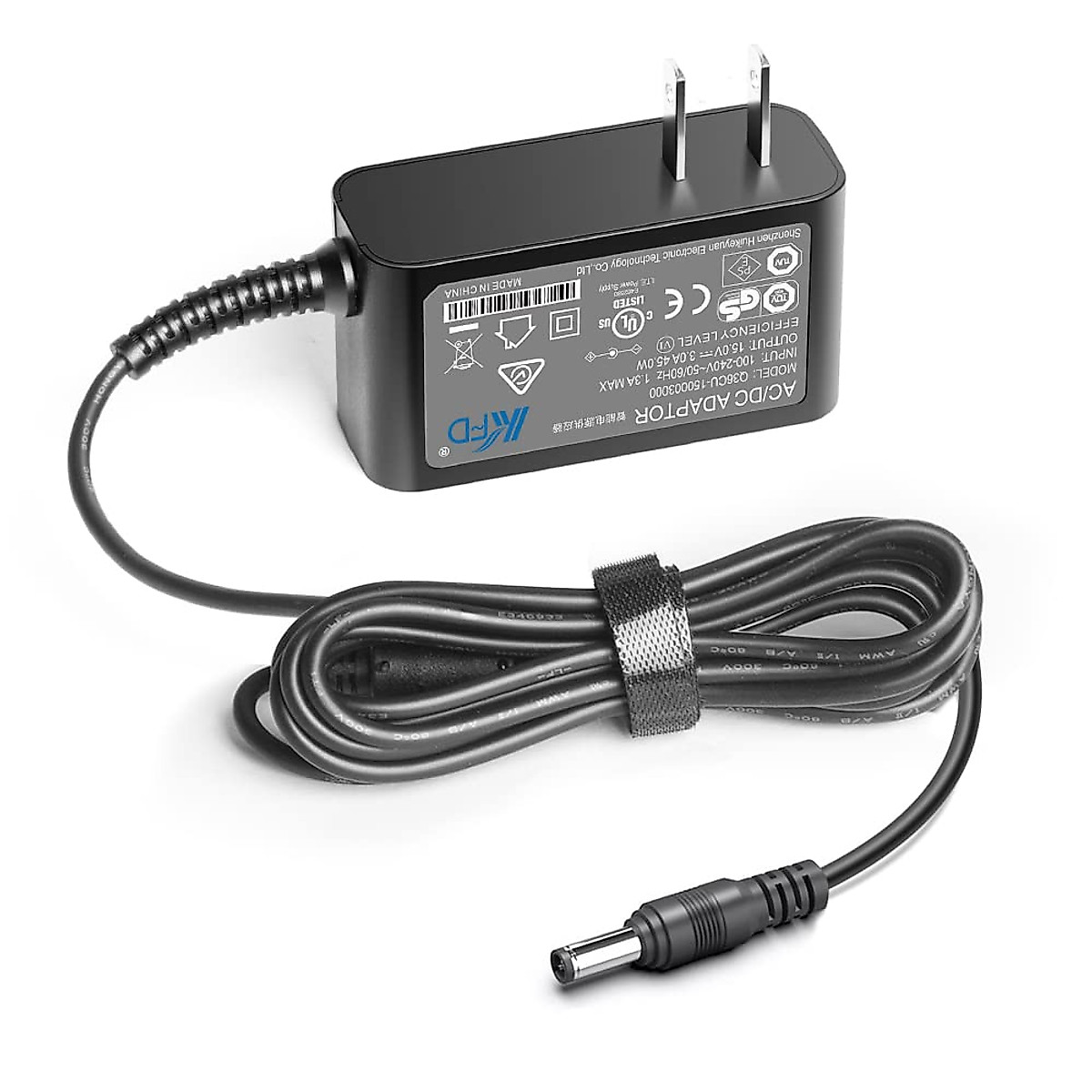 for Anker Soundcore Charger, KFD 15V AC Adapter for Anker Soundcore Rave Mini A3390 A3390Z11 AK-A3390Z11 AKA3390Z11 A3390H12 PartyCast 80W IPX7 Waterproof Bluetooth Portable Speaker Power Supply Cord