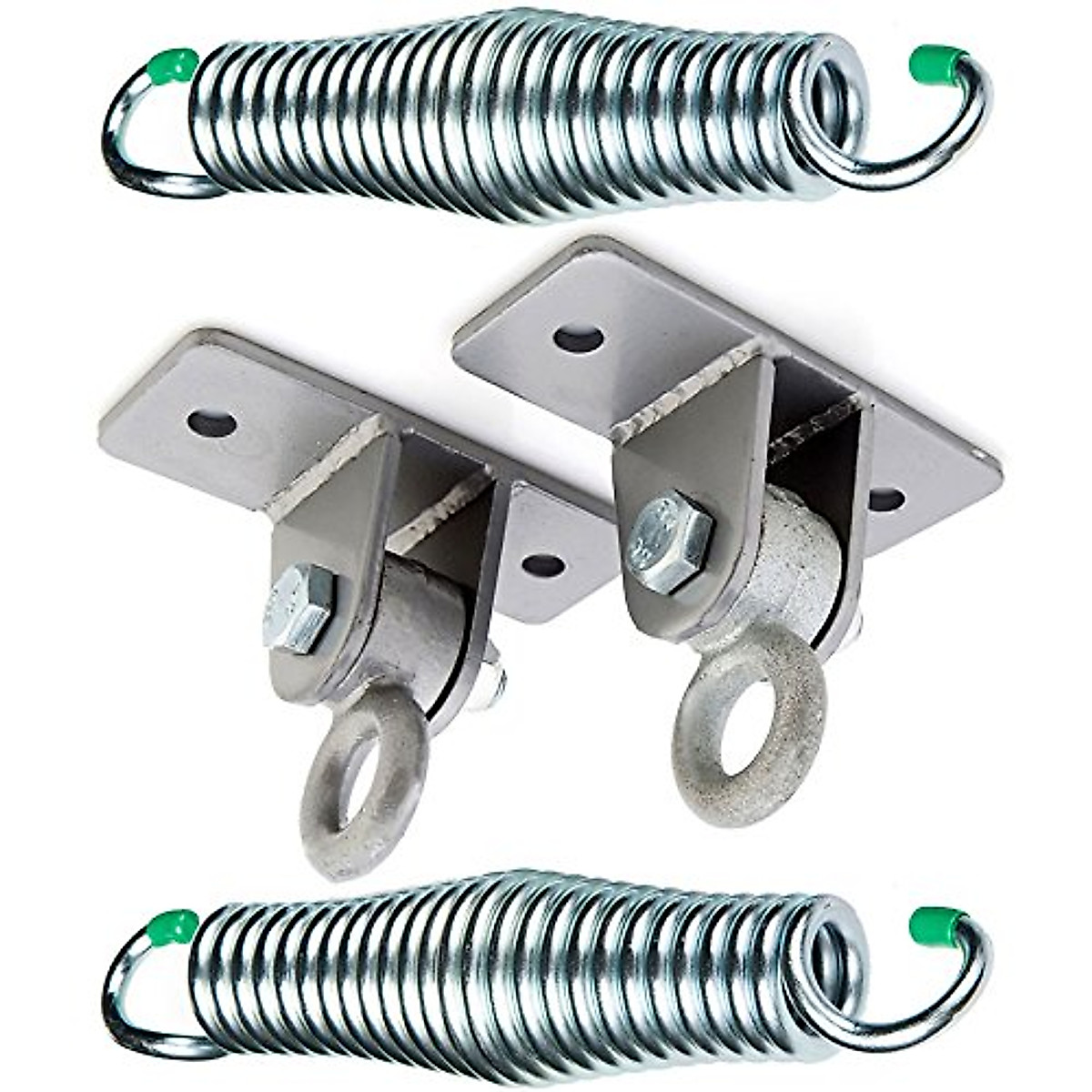 Barn-Shed-Play 2 Hole Heavy Duty Hangers and Springs Porch Swing Hanging Kit