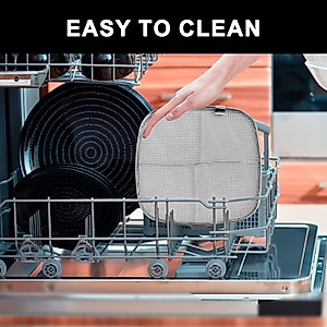 YIDM Stainless Steel Splatter Shield: Air Fryer Accessories for Ninja Foodi 5-in-1 Indoor Grill Stainless Steel Splatter Shield for Ninja Foodi AG300 AG300C AG301C AG302 AG400 Replacement Parts