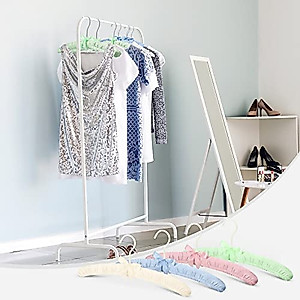 36 Pack Women Padded Hangers Bulk Satin Padded Sweater Hangers No Shoulder Bump 15.2 Inch Anti Slip Wooden Foam Silk Hangers for Wedding Dress Covered Coat Clothes Suits Lingerie, 4 Colors