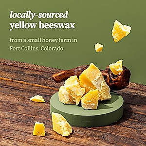 Elk Field Orange Clove Organic Beeswax Candle | 2 Ingredients | 100% Pure Beeswax Candles, Non Toxic, Natural, Organic Candles, Beeswax Candles Scented, Non Toxic Candles, 80 Hour, 10oz