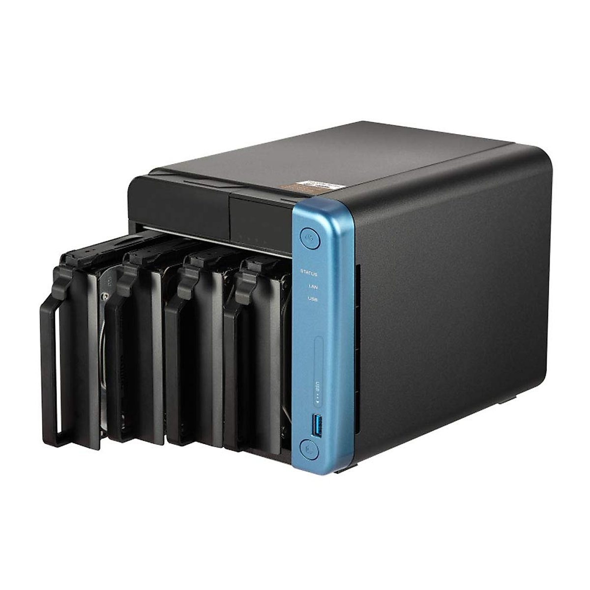 QNAP Turbo NAS TS-453Be NAS Storage System Including Intel J3455 Quad Core CPU, 8GB DDR3L RAM, 16TB HDD Storage, RAID, Intel HD Graphics