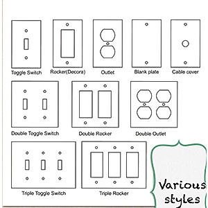 Fox and Glasses Light Switch Plate Cover Various Sizes Offered