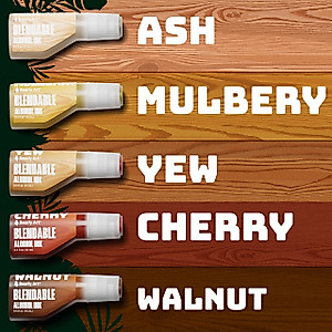 Bearly Art Alcohol Ink - The Forest Collection - Blendable Brown Alcohol Inks Set - 0.5 fl oz (15 ml) Bottles - 5 Wood Grain Colors - Acid Free Formula