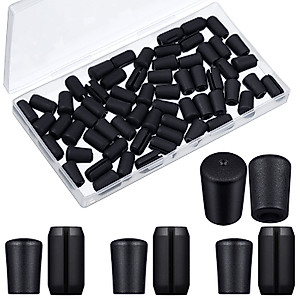 Rubber Feet for Sink Grid Sink Protecter Rubber Grid Kitchen Sink Wire Protective Rack Feet Grate Rubber Wire Bumper Replacement Protector Parts for Kitchen Rack, 60 Pieces (Black) (Black)