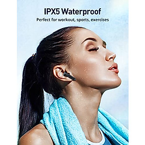 Gsoemon Active Noise Cancelling Wireless Earbuds, Bluetooth 5.3 Headphones, Enhanced Bass, 35dB Noise Cancelling Earphones, 24H Playtime, IPX5 Waterproof, Pass-Through Mode, 4 Mic ENC, 3 EQ