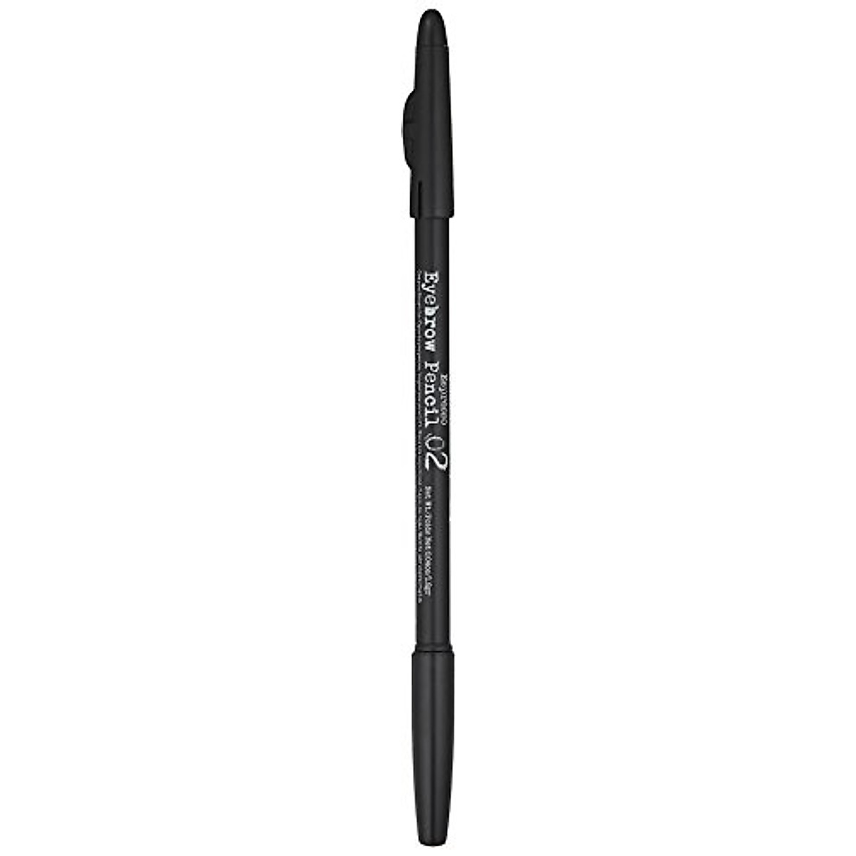 3 in 1, Skinny Eyebrow Pencil - 02 with Sharpener Cap & Spoolie Brush - Draws Tiny Brow Hairs & Fills in Sparse Areas & Gaps, Sharp Enable, Longwear, Long Lasting – "7.4 In, Espresso