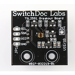 SwitchDoc Labs Grove TSL2591 Sunlight/IR I2C Sensor