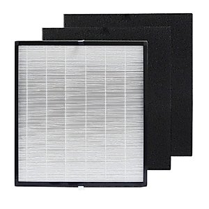 PUREBURG FLT5900 True HEPA Replacement Filter Set Compatible with GermGuardian AC5900WCA Air Purifier,Part Numbers FLT5900,Filter J, H13 Activated Carbon,1-Pack