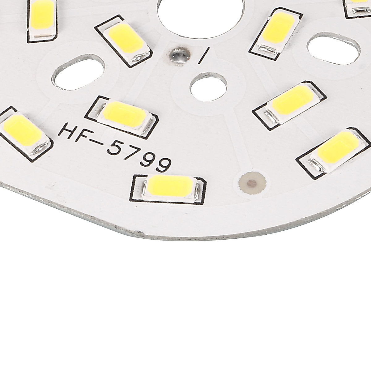 uxcell LED Chip Bulb 300mA 9W 18 LEDs 5730 Surface Mounted Devices Module Aluminum Board Pure White Super Bright 65mm Dia 5pcs for Floodlight