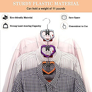 50PCS Hanger Connector Hooks, BIGOU Clothes Hanger Organizer Mini Space Saver Hangers Clothes Hanger Extender Cascading Connection Hooks for Wooden/Velvet/Metal/Plastic Hangers (Black)