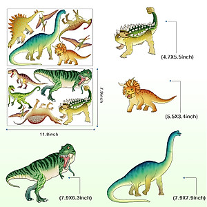 MESU Dinosaur Glow in The Dark Stickers Luminous Wall Decals Ceiling Decor for Boys Room Nursery Kids Gift Dinosaur