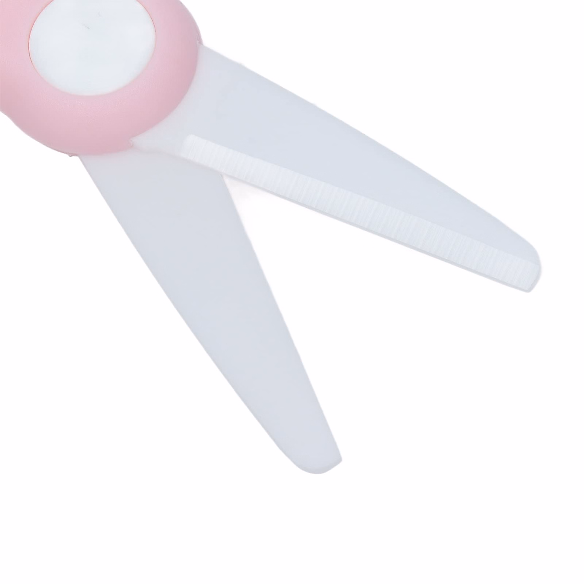 Portable Feeding Aid Scissors Ceramic Food Supplement Scissors with Scissors Cover Storage Box for Supplies Household()