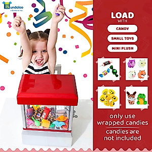 Bundaloo Claw Machine Arcade Game with Sound, Cool Fun Mini Candy Grabber Prize Dispenser Vending Toy for Kids, Boys & Girls (The Original Claw W/Lights)